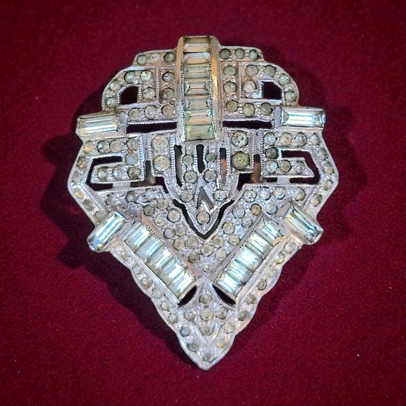 Art Deco | Jewelry | Vintage Art Deco Paste Stone Dress Clip | Poshmark